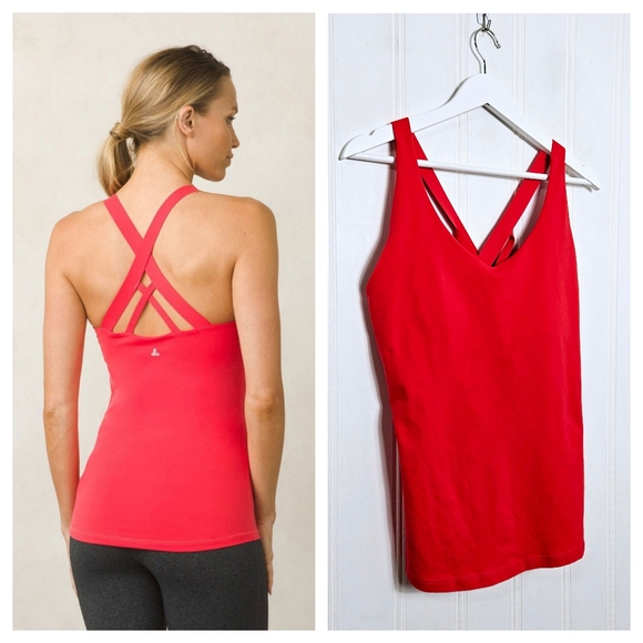 Prana | Tops | Prana Tank Top Womens Size Xl Carmine Pink Verana ...